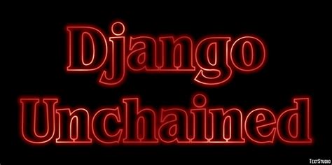 Django Unchained Text Effect And Logo Design Movie