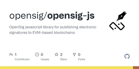 GitHub OpenSig Opensig Js OpenSig Javascript Library For Publishing Electronic Signatures To