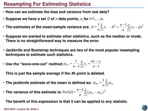 Ppt Lecture 23 Estimating Comparing And Combining Classifiers