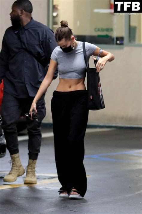 Hailey Bieber Shows Off Sexy Model Waist While Handling Business In Beverly Hills Photos