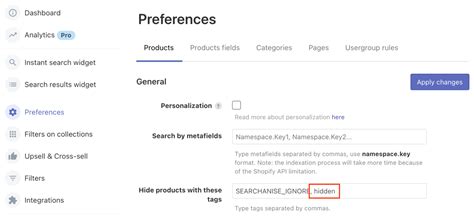 How To Hide Products From Search On Shopify Searchanise Documentation