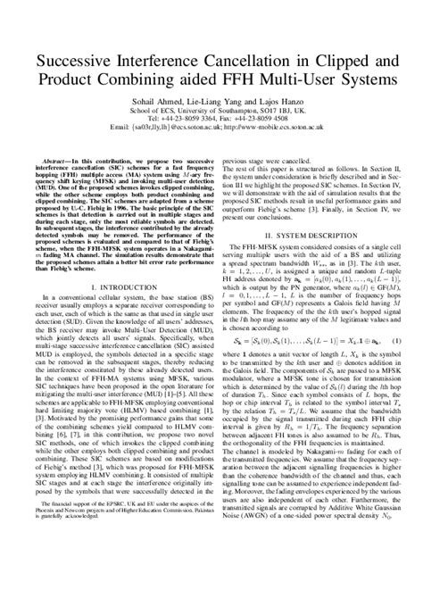 pdf successive interference cancellation in clipped and product