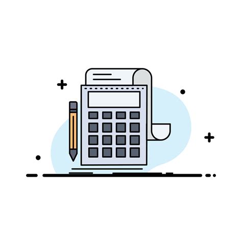 Accounting Audit Banking Calculation Calculator Flat Color Icon Vector 13143217 Vector Art At