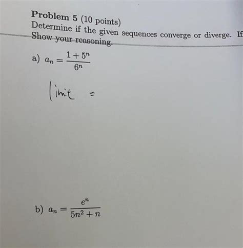 solved problem 5 10 points determine if the given