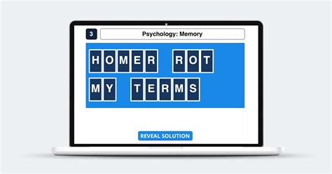 Memory Key Term Conundrum Activity Reference Library Psychology Tutor2u