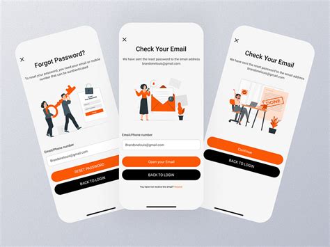 Reset Password Mobile App Ui By Ui Ants On Dribbble