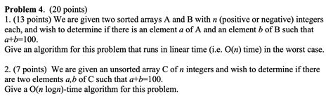 Solved Problem Points Points We Are Given Chegg