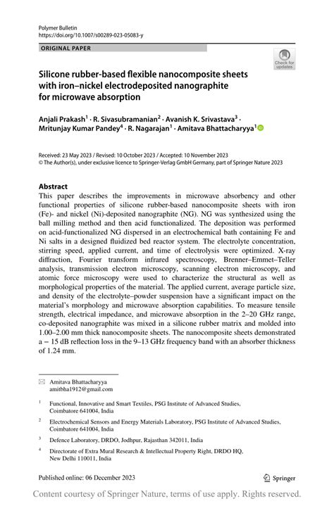 Silicone Rubber Based Flexible Nanocomposite Sheets With Iron Nickel Electrodeposited