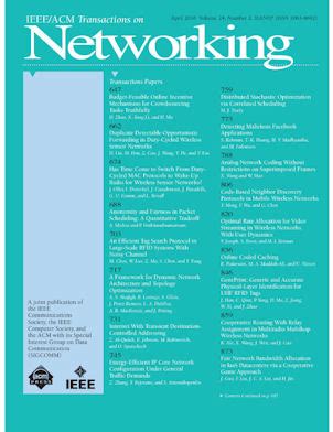 Anonymity And Fairness In Packet Scheduling A Quantitative Tradeoff IEEE ACM Transactions On