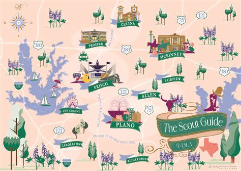 Map Of The Scout Guide Plano Frisco And Mckinney Businesses The