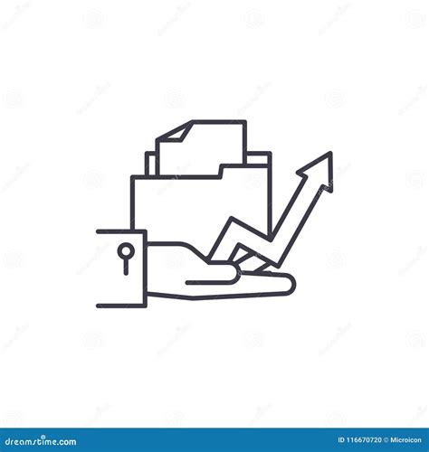 Analytical Documentation Linear Icon Concept Analytical Documentation