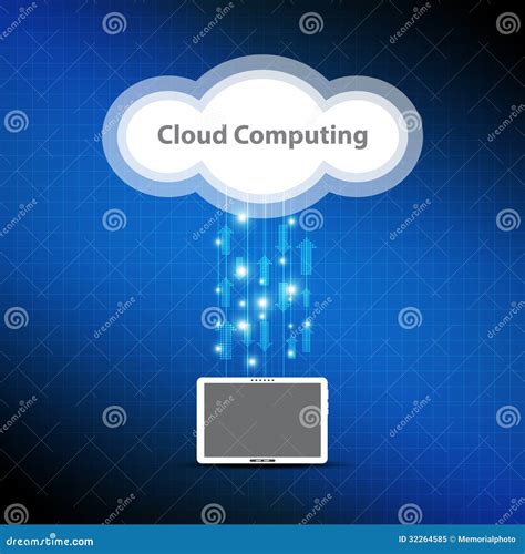 Cloud Computing Concept Stock Vector Illustration Of Global 32264585