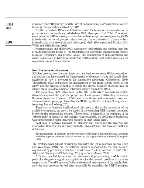 16 Erp Ii A Conceptual Framework For Next Generation Enterprise Systems Pdf