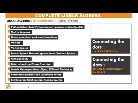About Complete Linear Algebra By Neuralearn Ai YouTube