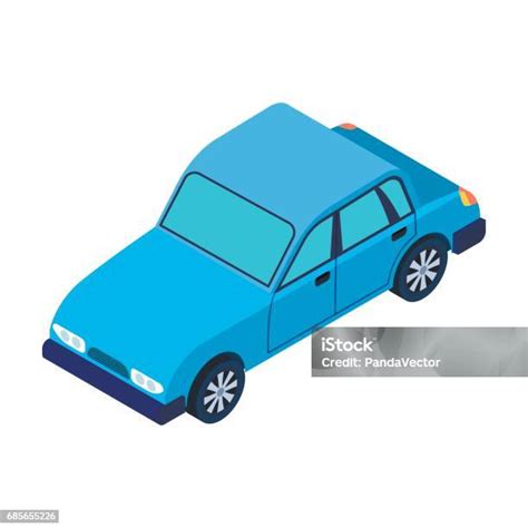 흰색 배경에 고립 된 만화 스타일의 자동차 아이콘입니다 교통 기호 주식 벡터 일러스트입니다 0명에 대한 스톡 벡터 아트 및 기타 이미지 Istock