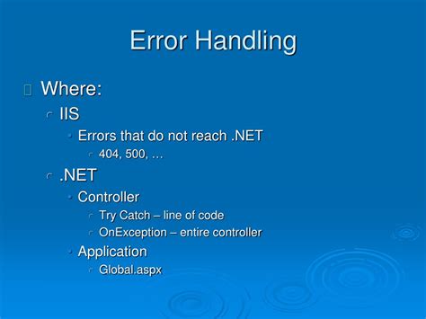 PPT Effective Exception Handling Techniques In NET MVC PowerPoint Presentation ID