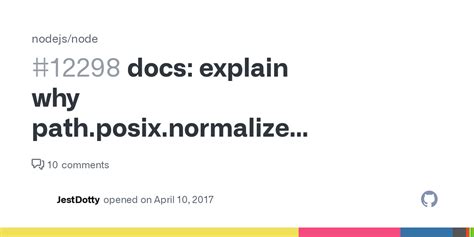 Docs Explain Why Pathposixnormalize Does Not Replace Windows Slashes