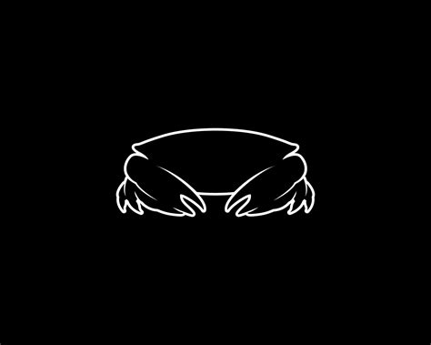 Crab Outline Vector Silhouette 11400730 Vector Art At Vecteezy