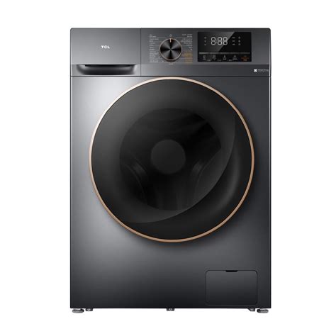 เครื่องซักอบผ้าฝาหน้า Tcl Wt11epwdg 10 7 กก 1200rpm อินเวอร์เตอร์ สีเทา