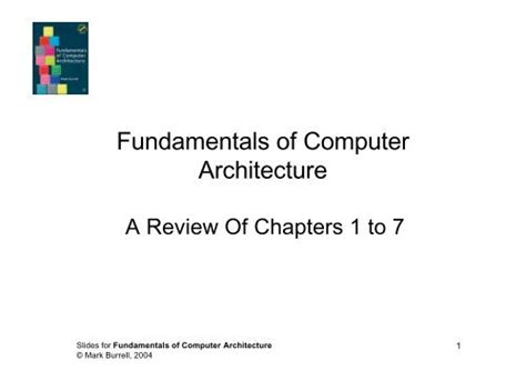 Fundamentals Of Computer Architecture
