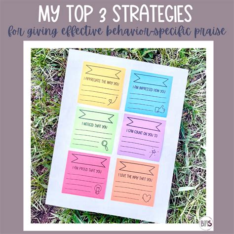 My Top Three Ways To Deliver Effective Behavior Specific Praise Bias