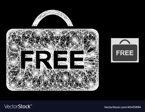 glossy linear mesh free case with lightspots vector image