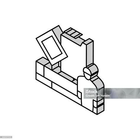 엔지니어 에 건설 마당 아이소 메트릭 아이콘 벡터 일러스트 레이 션 건축에 대한 스톡 벡터 아트 및 기타 이미지 건축 건축가 기계류 Istock