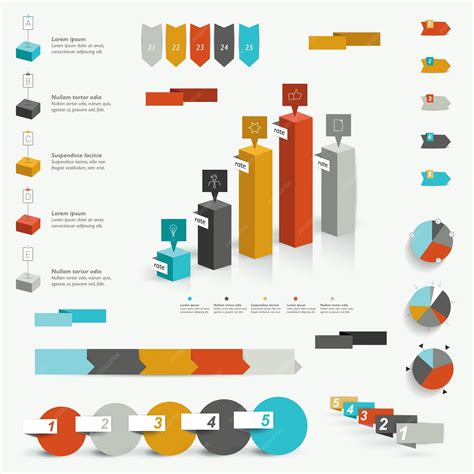 Premium Vector Set Of Flat Infographic Elements