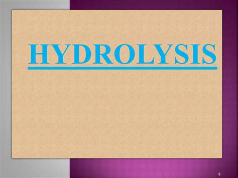Hydrolysis 2 Ppt