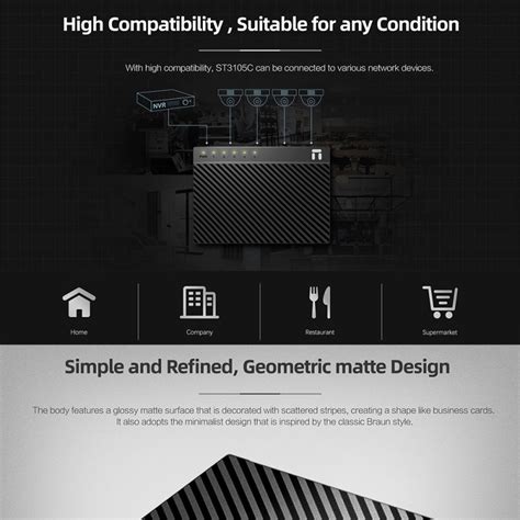 NETIS ST C Port RJ M Fast Ethernet Switch