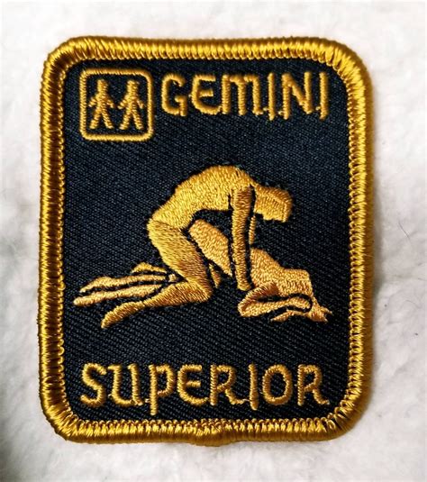 Vintage Gemini Astrology Sign Sex Position Embroidered Iron On Patch