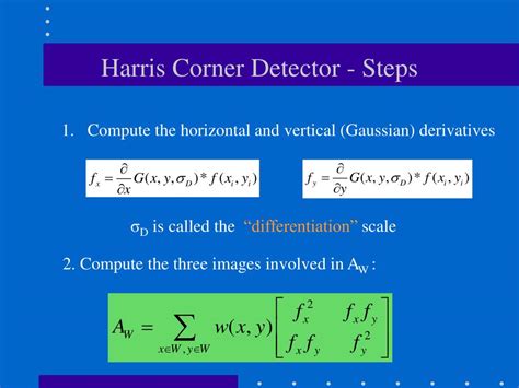 Ppt Interest Point Detectors See Cs485 685 Notes For More Details Powerpoint Presentation