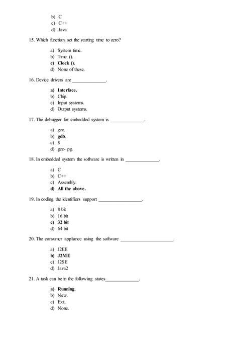 Embedded Based Microprocessor System One Marks 50 Questions And Answers