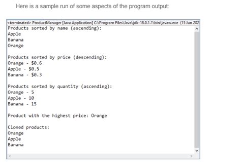 Solved Write A Java Program Called Productmanager That