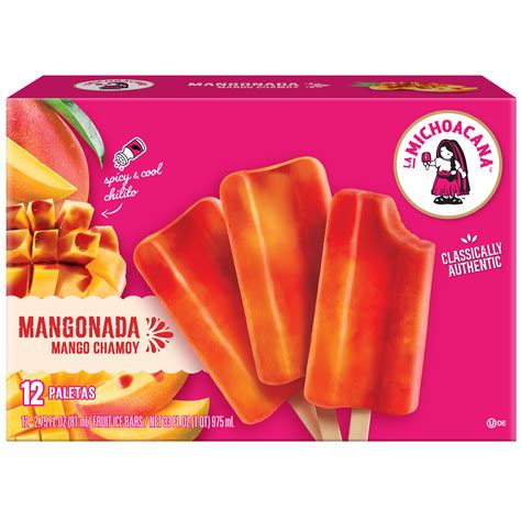 Mangonada Mango Chamoy Paleta 12 Pack La Michoacana