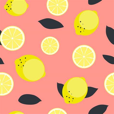 Abstract Lemon Seamless Pattern Background Vector Illustration Vector Art At Vecteezy