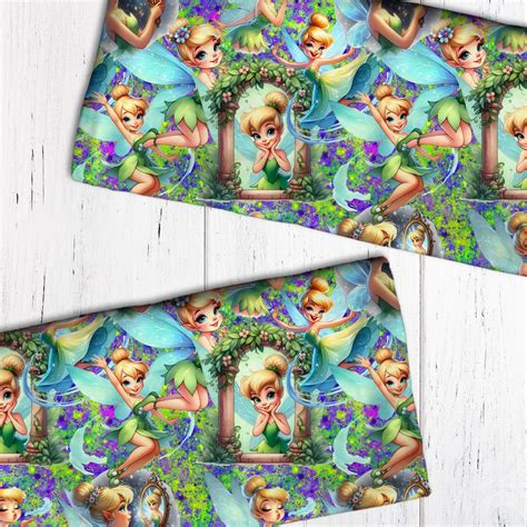 Tinker Bell Seamless Pattern Etsy