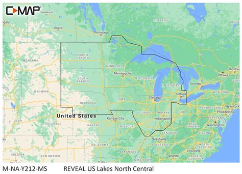 C Map® Reveal™ Us Lakes North Central Tactical Sonar