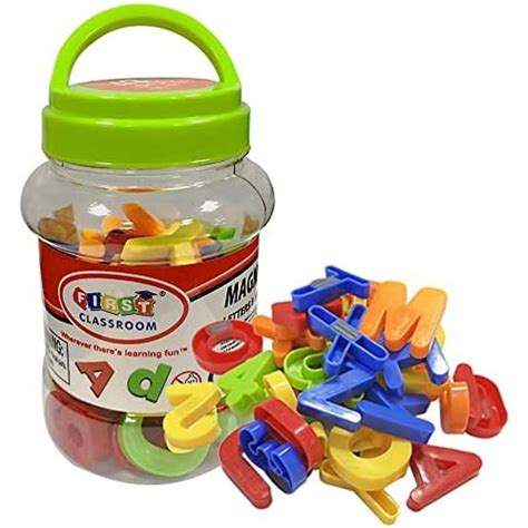 Ram Abc Magnetic Letters 78 Magnetic Letters And Numbers T Set Tub