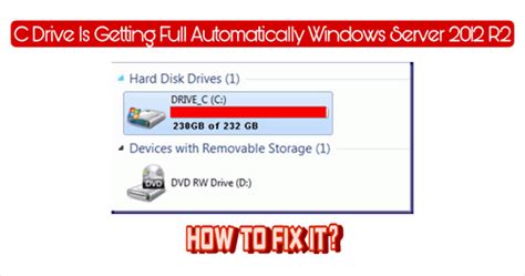Fixed C Drive Is Getting Full Automatically In Windows Server 2012 R2
