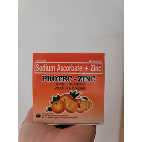 Sodium Ascorbate Zinc Protec Zinc 5pcs Shopee Philippines