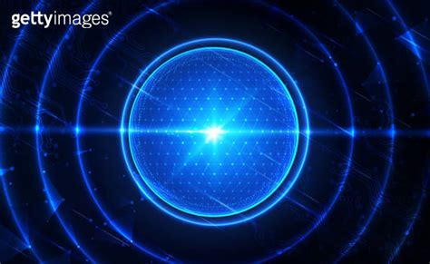 Digital Ai Big Data Technology Futuristic Blue Background Cyber Cloud Security Abstract Space