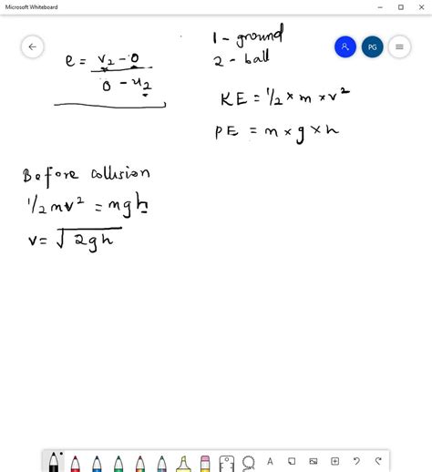 A Ball Is Dropped From A Height H Above A Tile Floor And Rebounds To A