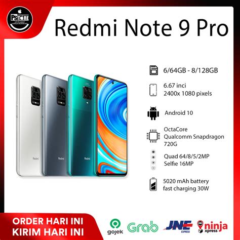 Jual Xiaomi Redmi Note 9 Pro NEW GARANSI RESMI 1 TAHUN Shopee Indonesia