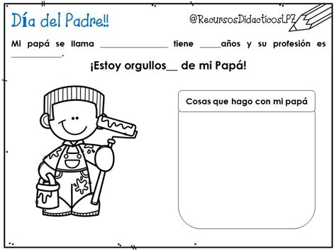 Hojas De Actividades Imprimibles Para El Día Del Padre Día Del Padre