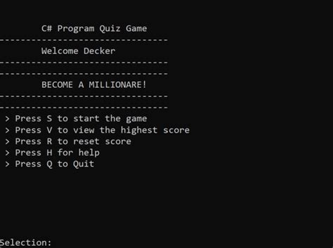 Create Personal Console Application Using C Sharp By Ayersdecker Fiverr