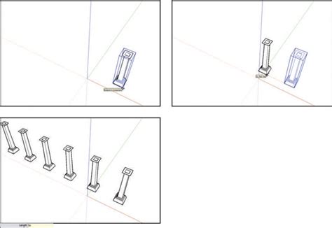 How To Make Copies With The SketchUp Move Tool Dummies