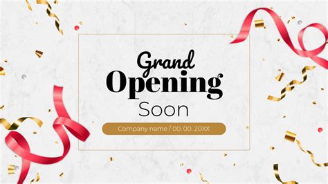 Grand Opening Soon Free Google Slides PowerPoint Template