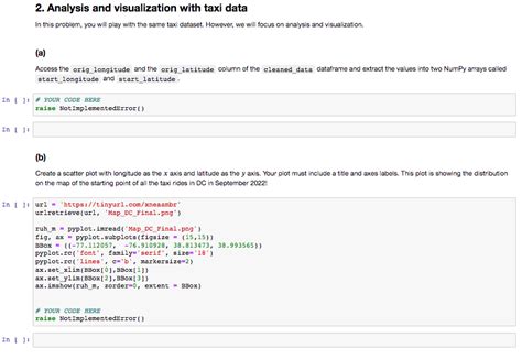 Solved 2 Analysis And Visualization With Taxi Data In This