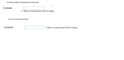 Php Zend Using Decoration Move Serverside Validation Message Next To